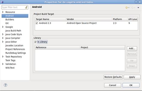 actionbarsherlock when run error raises android projects library can