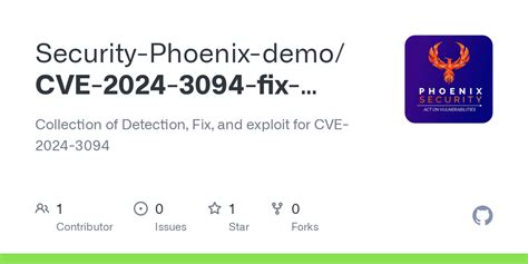 Github Security Phoenix Democve 2024 3094 Fix Exploits Collection