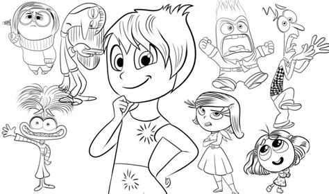 Dibujos de Intensamente para colorear