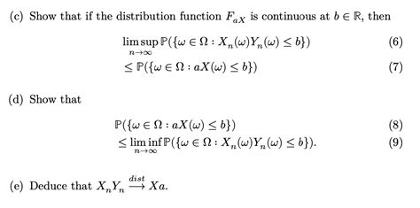 C Show That If The Distribution Function FaX Is Chegg