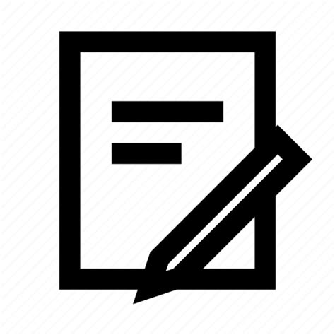 Note Edit Document Write Pencil Icon Download On Iconfinder