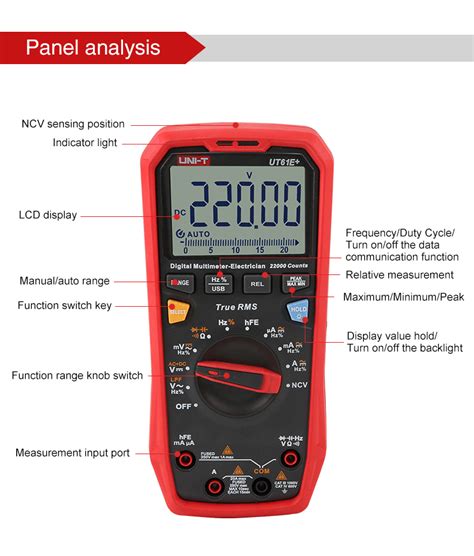 Uni T Ut61b Ut61d Ut61e Digital Multimeter Tester Professional Ac Dc Current Voltage