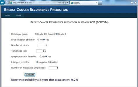 Website For The Breast Cancer Recurrence Prediction Based On Svm Download Scientific Diagram