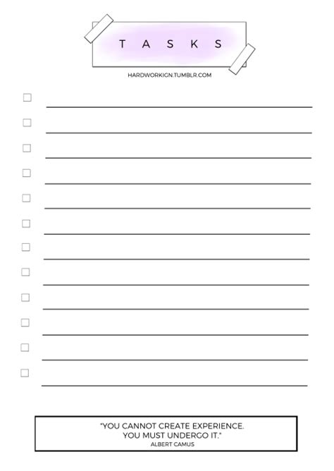 You Got This PRINTABLES Task Lists Just A Simple Set Of Task