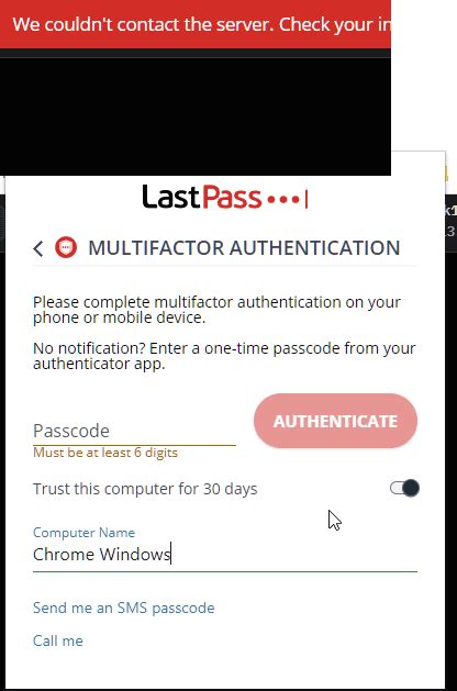 authentication down again r lastpass