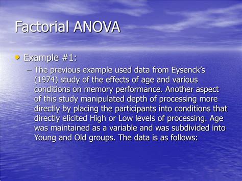 Ppt Factorial Anova Powerpoint Presentation Free Download Id348209