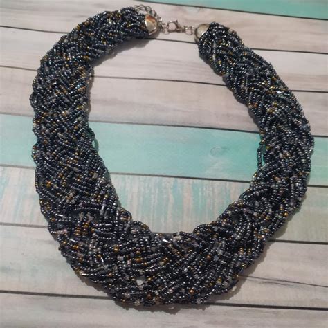 Намисто бісер стеклярус скляні — ціна 220 грн у каталозі Кольє і намиста Купити аксесуари за