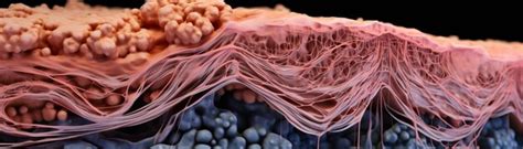 3d rendering of a cross section of multiple layers of skin tissue premium ai generated image