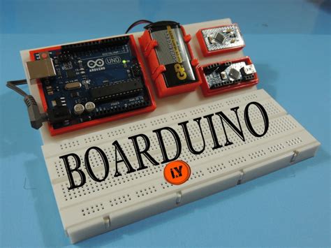 3d Printed Boarduino Arduino All In One Breadboard Stand By Thetnr