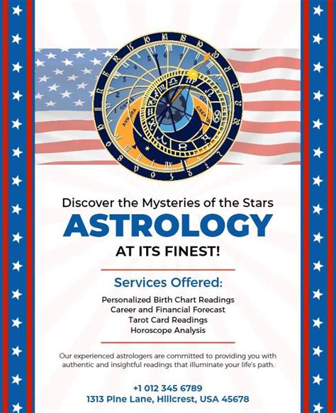 Astrology And Horoscope Services Flyer Template