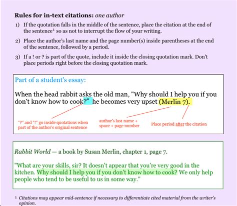 How To Use Quotation Marks When Citing