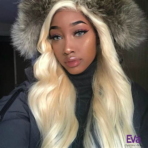 Custom Platinum Blonde Full Lace Virgin Human Hair Wig Blonde Wigs EvaWigs