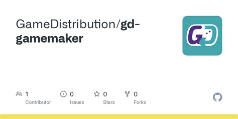 GitHub GameDistribution Gd Gamemaker