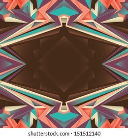 Angular Abstraction Objects Color Vector Illustration Stock Vector Royalty Free 151512140