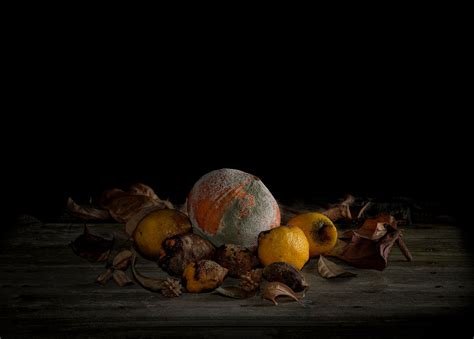 Rotten Fruits Still Life Painting