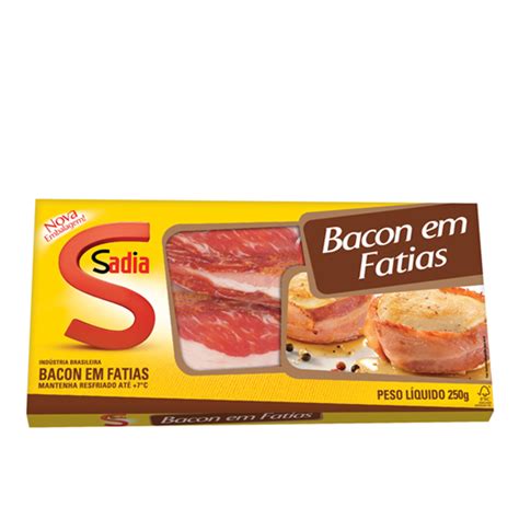 Bacon Em Fatias Defumado Sadia Na Receita 250g Gtineanupc