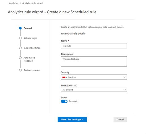 在 microsoft sentinel 中建立排程分析規則 microsoft learn