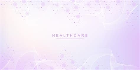 건강 관리 및 의료 패턴 혁신 개념 배경 디자인 프리미엄 벡터
