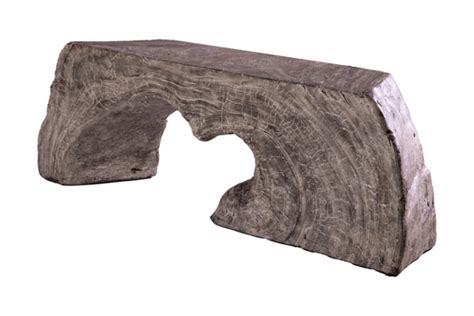 Chamcha Wood Freeform Bench Gray Stone 2 The Arrangement