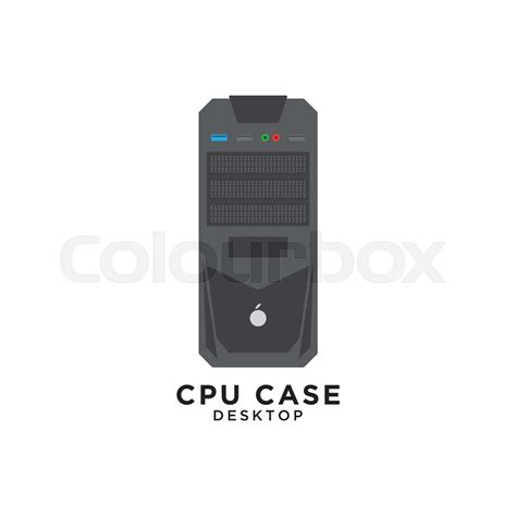 Cpu Case Graphic Design Template Stock Vector Colourbox