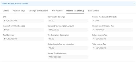 income tax breakup calculation frappe hr frappe forum