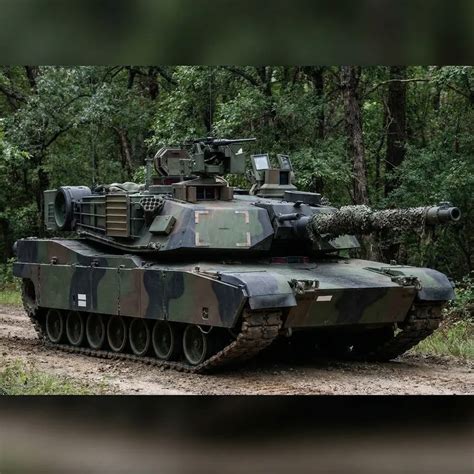Forest Camo M1a2 Abrams Tank With Unique Features Ai Art Generator