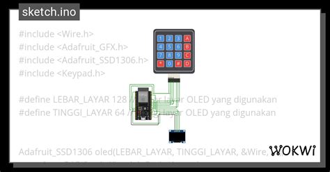 Topik4 Menampilkan Input Keypad Naufal Wokwi Esp32 Stm32 Arduino Simulator