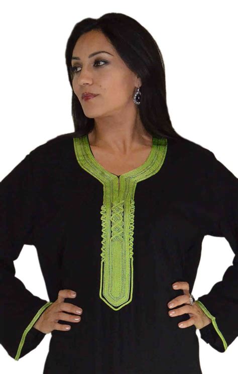 asmaa black moroccan woman casual kaftan treasure of morocco