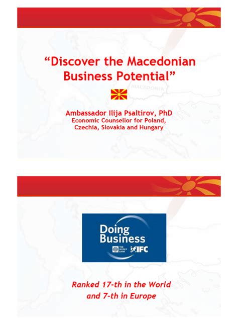Discover The Macedonian Business Potential 2022 Full Pdf Taxes Euro
