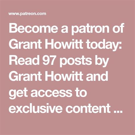 Get More From Grant Howitt On Patreon How To Become Baking Tutorial