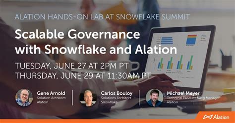 alation on linkedin snowflakesummit handsonlab datacloud
