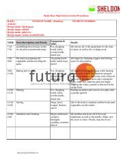 Complete SITHCCC Workflow Plan Sheldon Docx Work Flow Plan End Of Service Procedures DATE