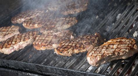 Beef Steak Cooking Stock Image Image Of Food Grill 38972303