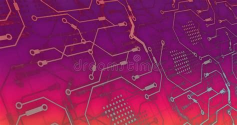 Image Of Connections And Data Processing Over Circuit Board Stock Image