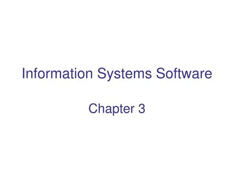 Ppt Information Systems Software Powerpoint Presentation Free