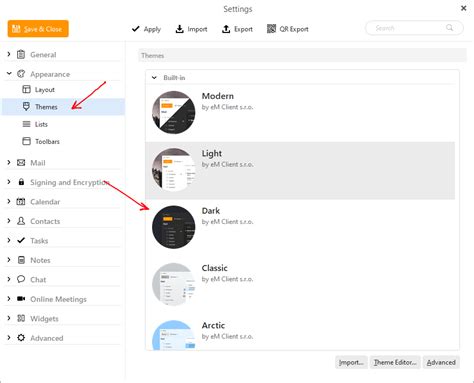 Dark Mode Theme Formatting Issue Unreadable Text Mail Em Client
