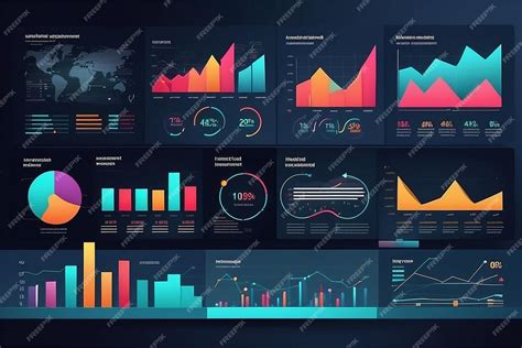 Premium Photo Flat Vector Design Statistical And Data Analysis For Business Finance Investment