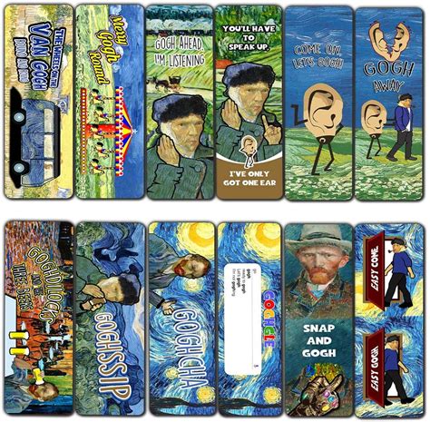 obsessed with van gogh bookmarks series 2 60 pack ÃƒÂ¢Ã¢â€šÂ¬Ã¢â‚¬Å