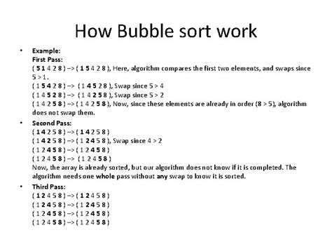 Bubble Sort Algorithm Analysis Of Algorithm Bubble Sort