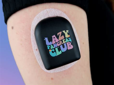 Omnipod Cover Print Lazy Pancreas Club Black Sugarfam Omnipod Cover Print Lazy Pancreas Club Black Sugarfam