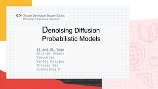 Denoising Diffusion Probabilistic Models Pdf