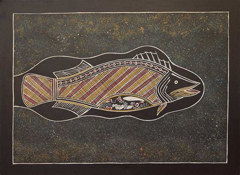 Aboriginal Barramundi Art Japingka Aboriginal Art Gallery