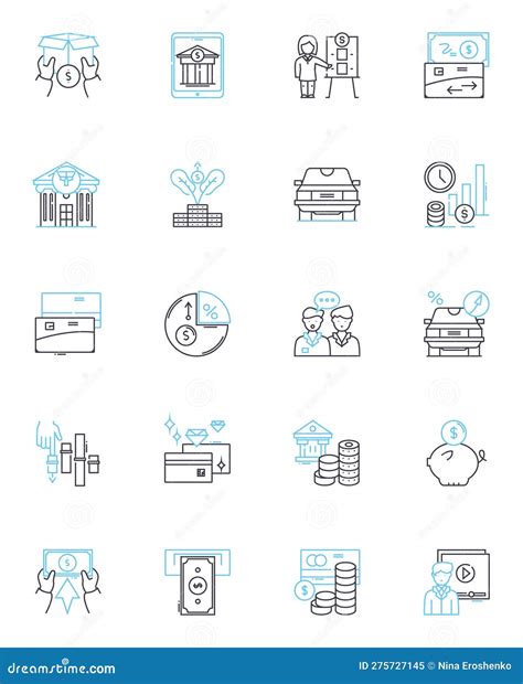 Market Research Linear Icons Set Analysis Demographics Survey Data Focus Group Strategy