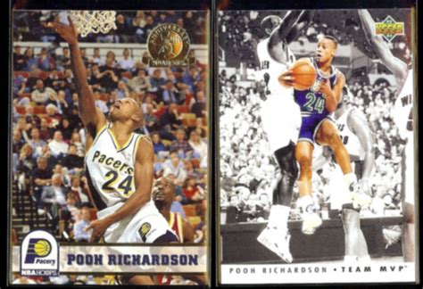 Pooh Richardson 1993 Hoops Gold Insert 1992 Ud Team Mvp Insert