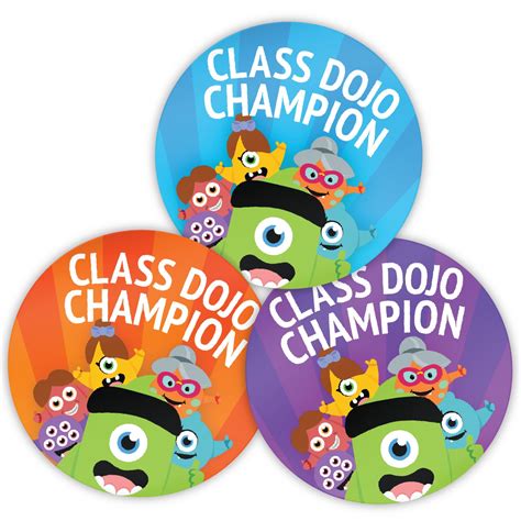 Stone Melon 144 Class Dojo Champion Point Stickers 30mm Nursery School