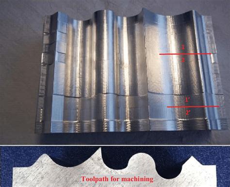 Test Piece Machined By Original And Compensated Interpolations Bspline