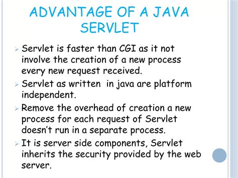 Servlet In Java Pptx Web Development Internet