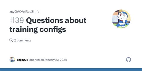 questions about training configs · issue 39 · zsyoaoa resshift · github