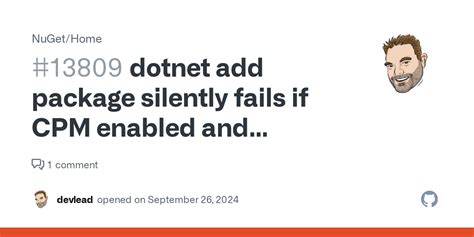 Dotnet Add Package Silently Fails If Cpm Enabled And Implicit Sdk References Exist To Package