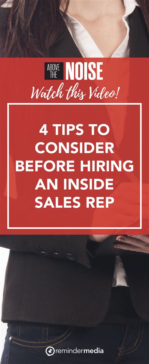 4 Tips To Consider Before Hiring An Inside Sales Rep Remindermedia